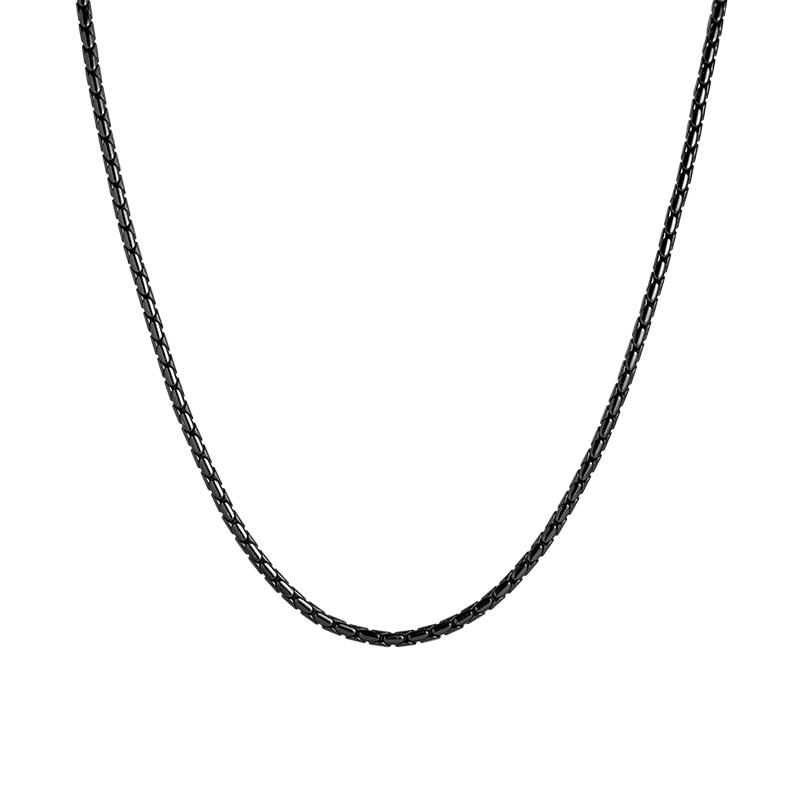 Helix Chain – Luxury Men's Chain in Silver & Black | Black Mamba ...