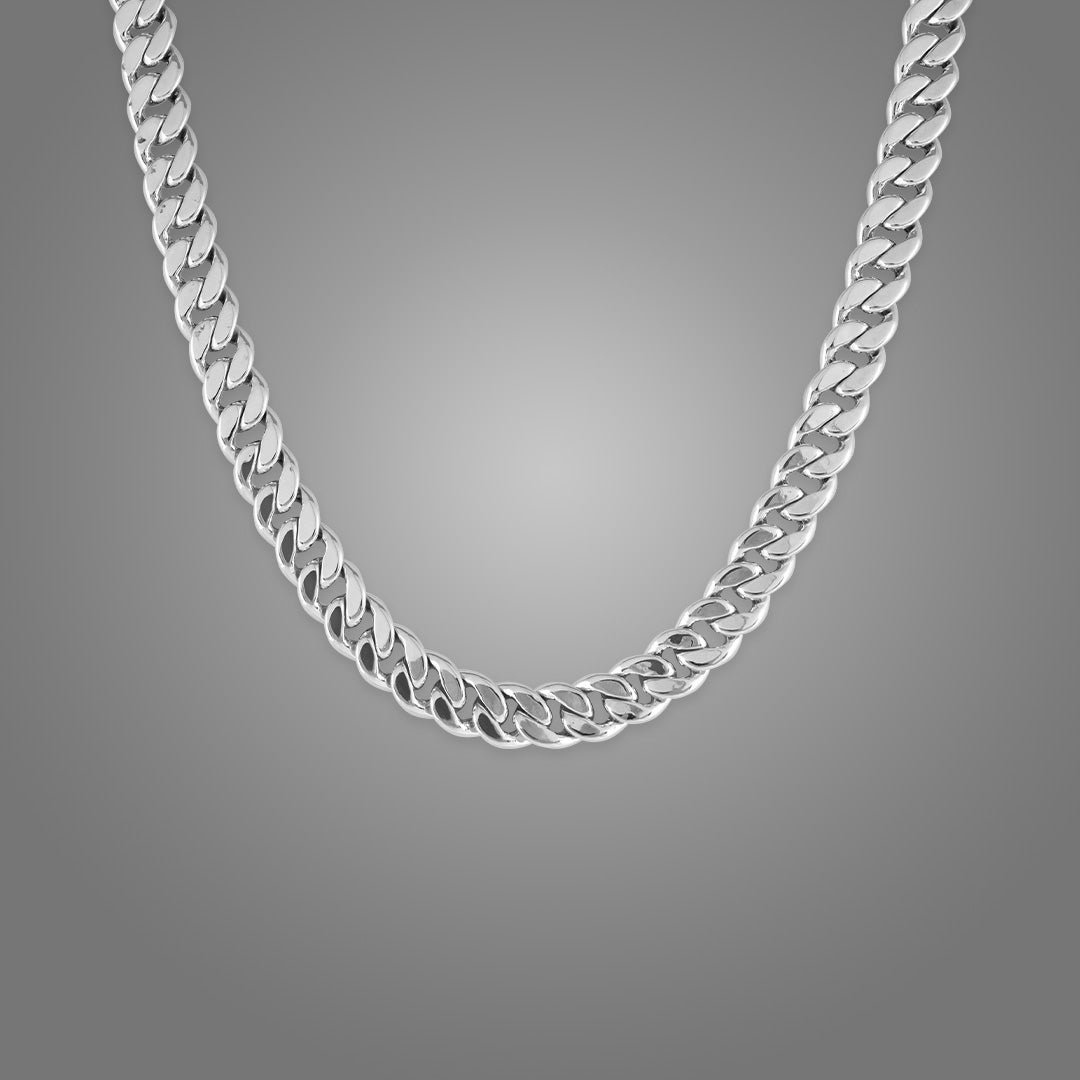 Thin Cuban Chain – Minimal Cuban Link Necklace for Men | Black Mamba ...